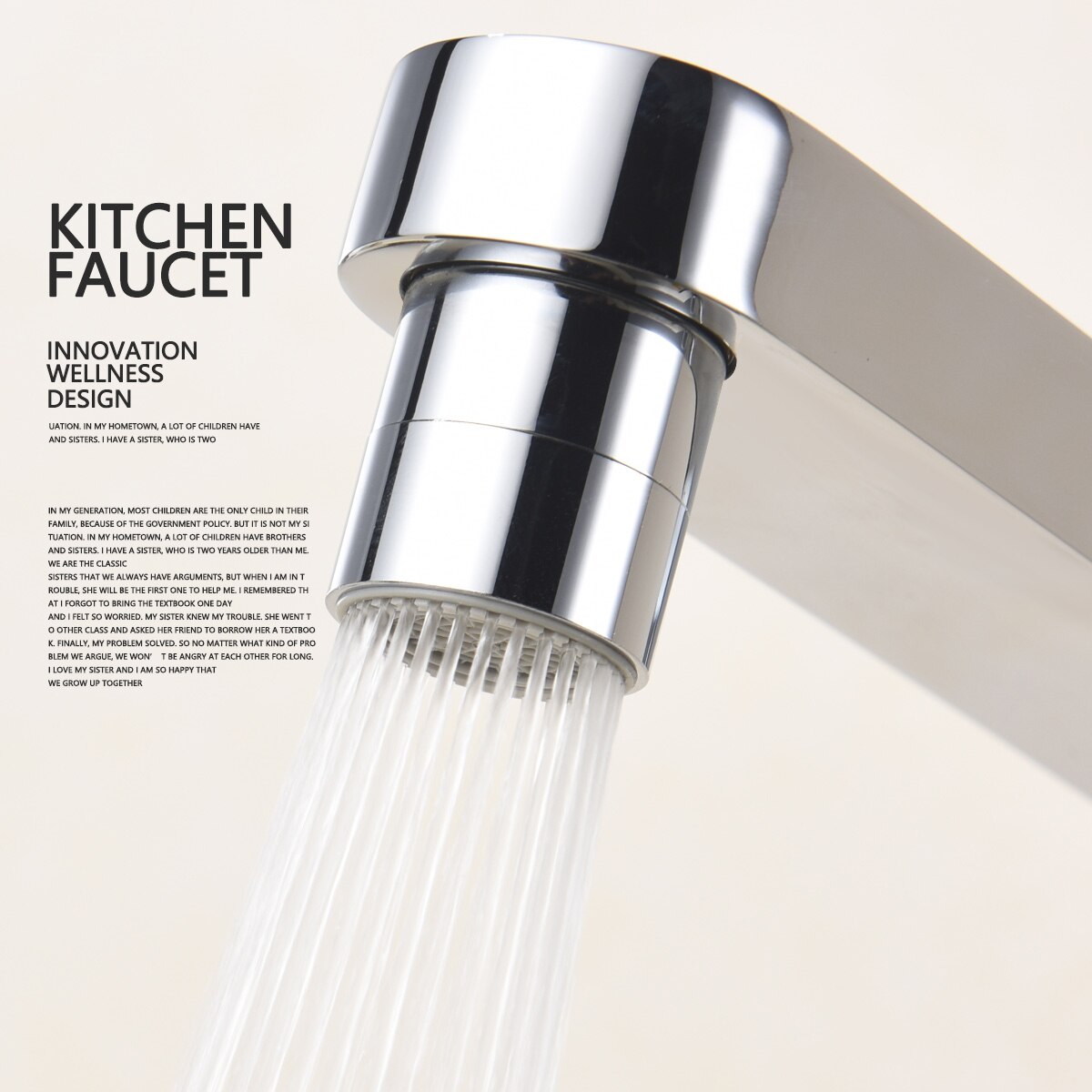 Folding Kitchen Faucet Hot and Cold Kitchen Sink Mixer Brushed Nickel ...