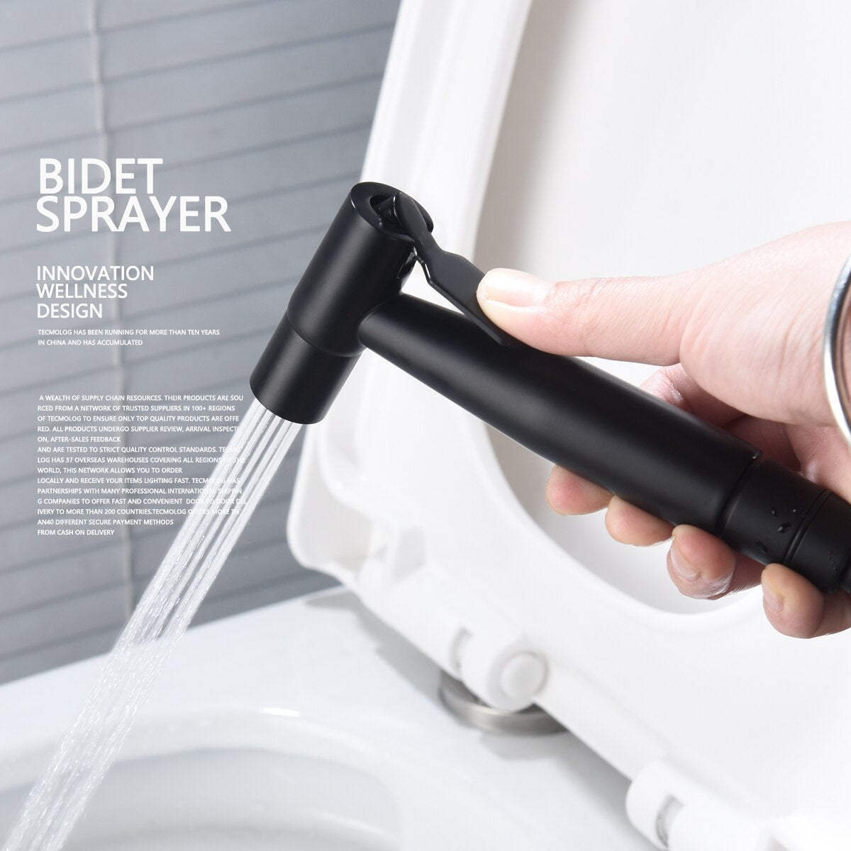 Brass Bidet Sprayer Set - Hot & Cold Water Toilet Kit | Free Shipping