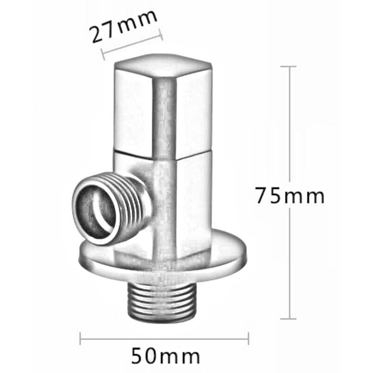 Gold Angle Valve - WELQUEEN Brass Plated Bathroom Water Stop Valve